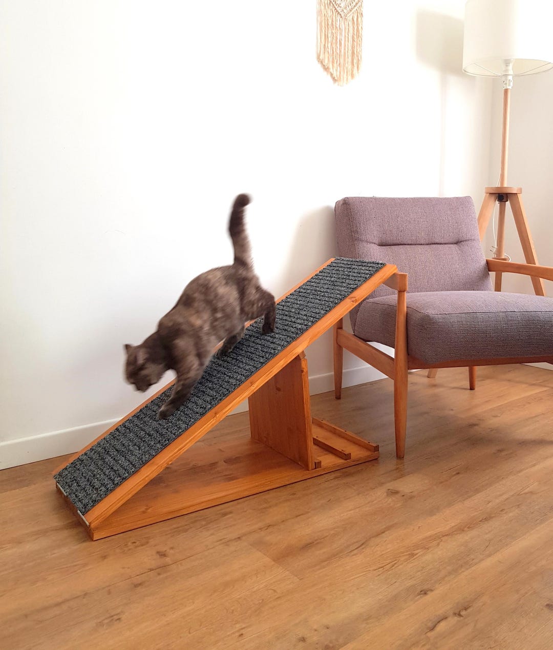 Foldable Pet Ramp With Adjustable Heights, Modern Dog Ramp, Cat Ramp ...