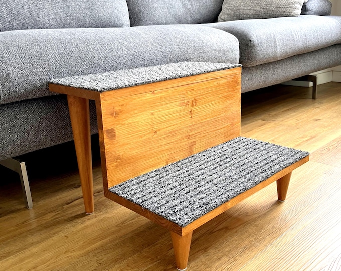 Free Shipping to the Lower 48 Dog Stairs 4 Steps With Carpet Treads 23 ...