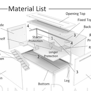Two-story Hamster Cage Build Plans, DIY Small Animal Habitat (digital ...