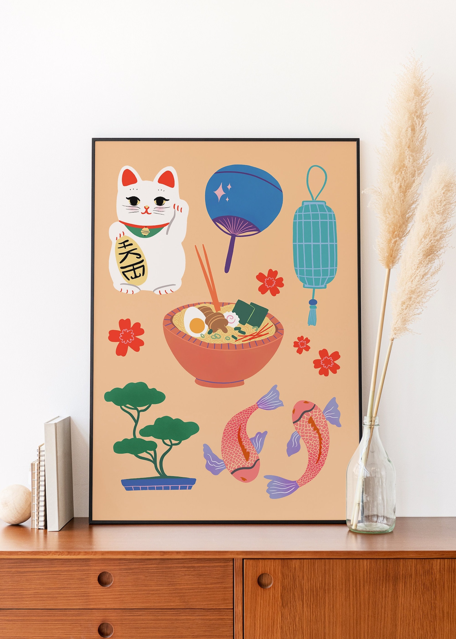 Japanese Ramen Wall Print Digital Download Print Maneki - Etsy