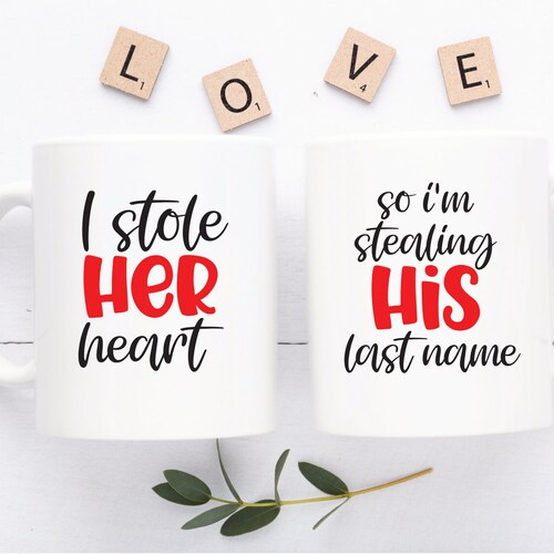 I Stole Her Heart Svg Vector Wedding Clipart Couple Shirt Etsy