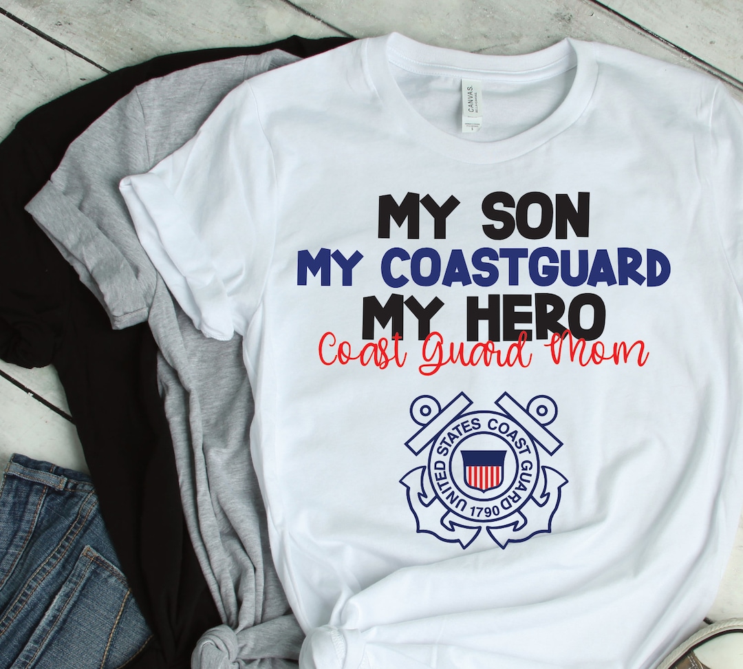 Coast Guard Mom SVG - Etsy