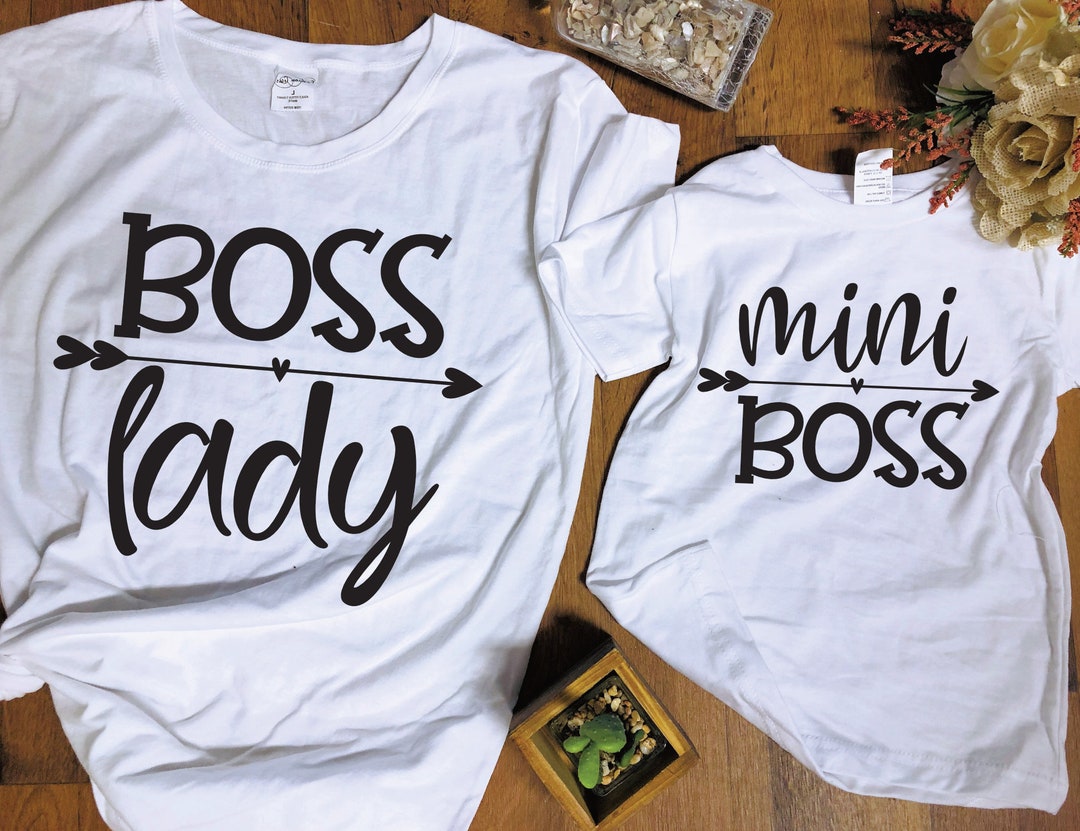 Boss Lady and Mini Boss SVG - Etsy