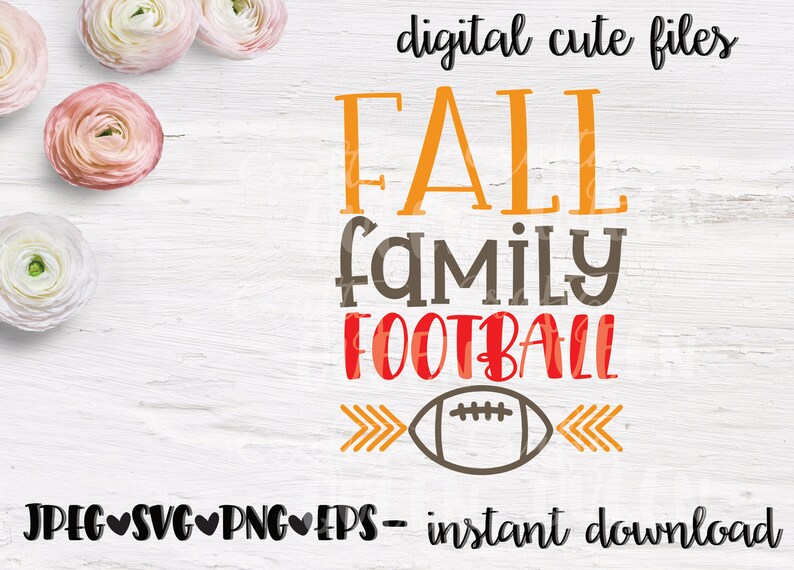 Family Fall and Football SVG - Etsy