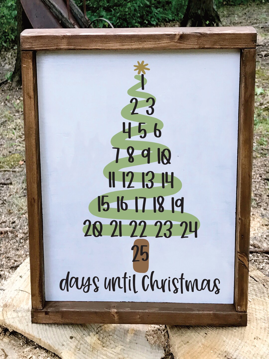 Christmas Tree Countdown SVG - Etsy