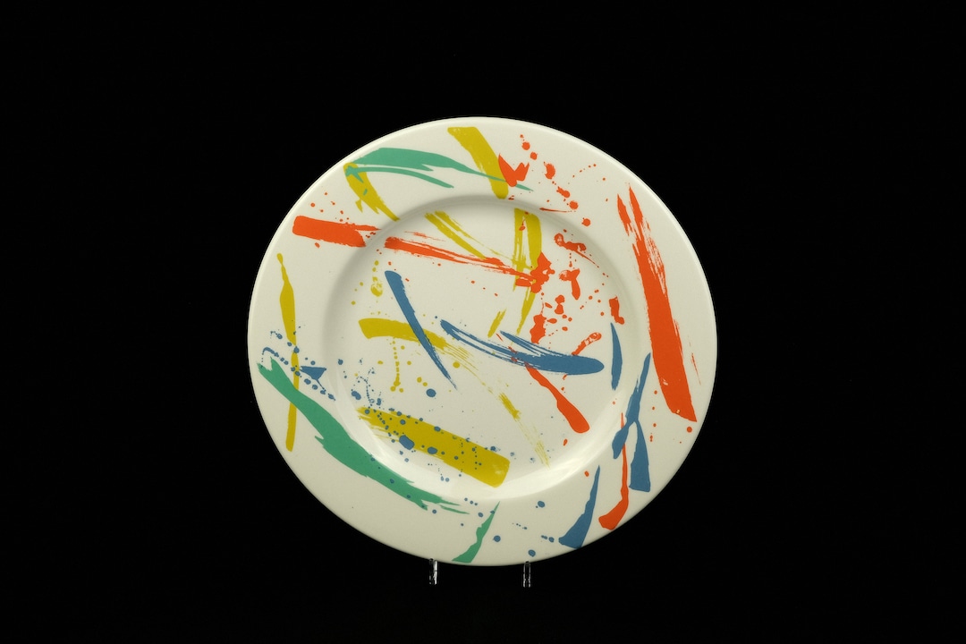 Syracuse China Paint Splatter Dinner Plates - Etsy