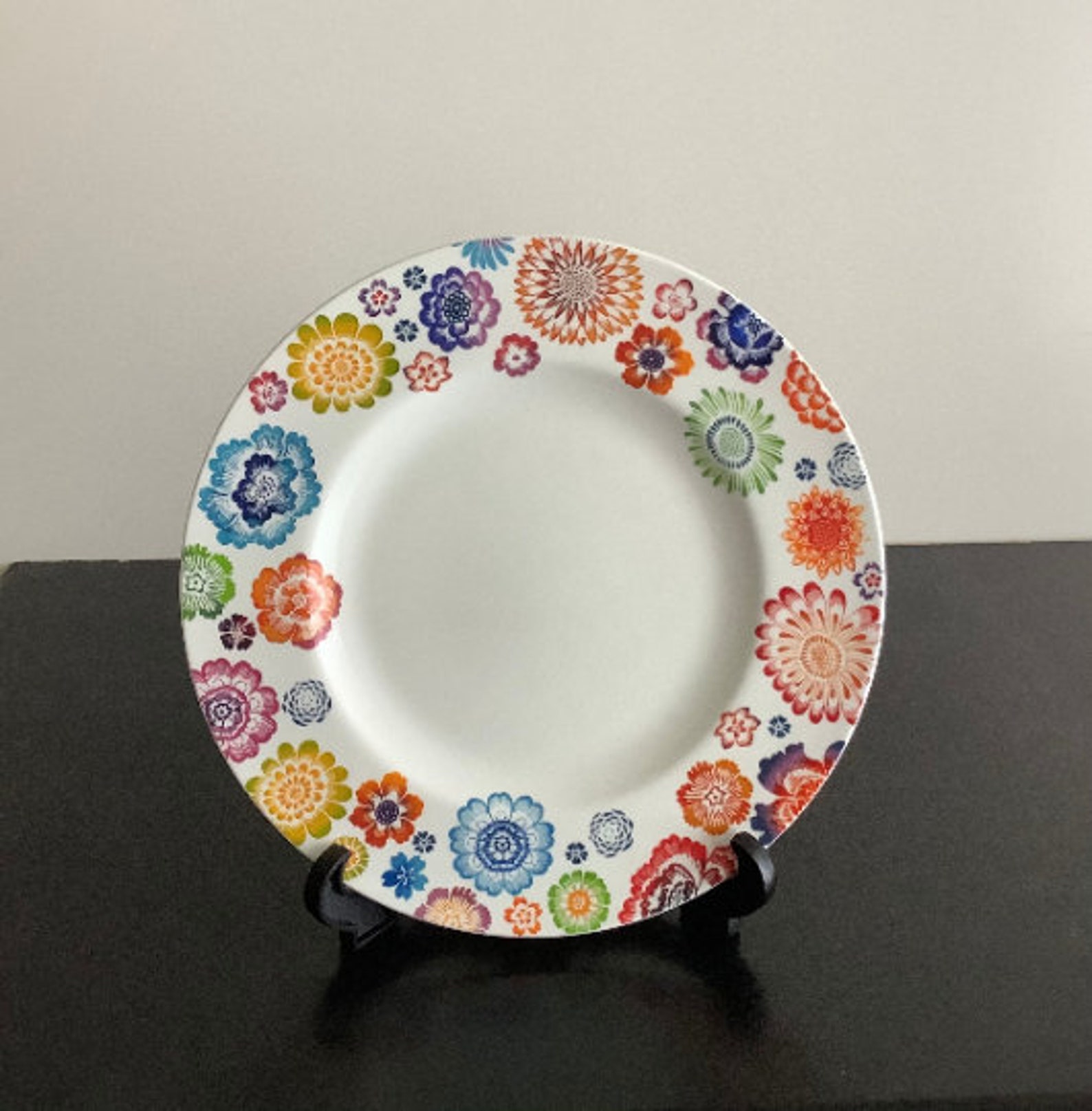 Villeroy and Boch Anmut Bloom Very Rare Large Rim Soup Bowl. | Etsy