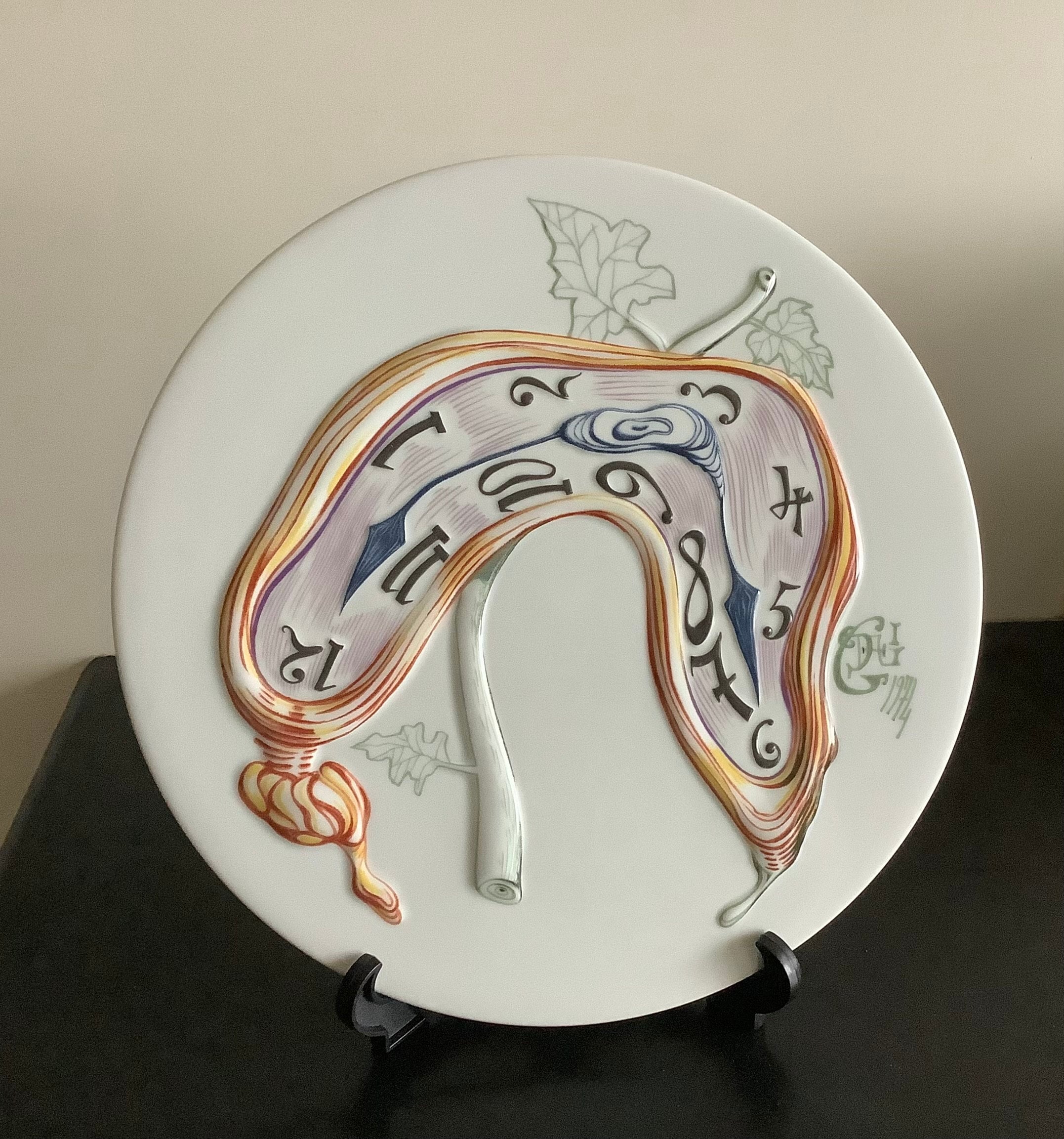 Rosenthal Plate Salvador Dali Melting Clock Plate, 1976. With Signed ...