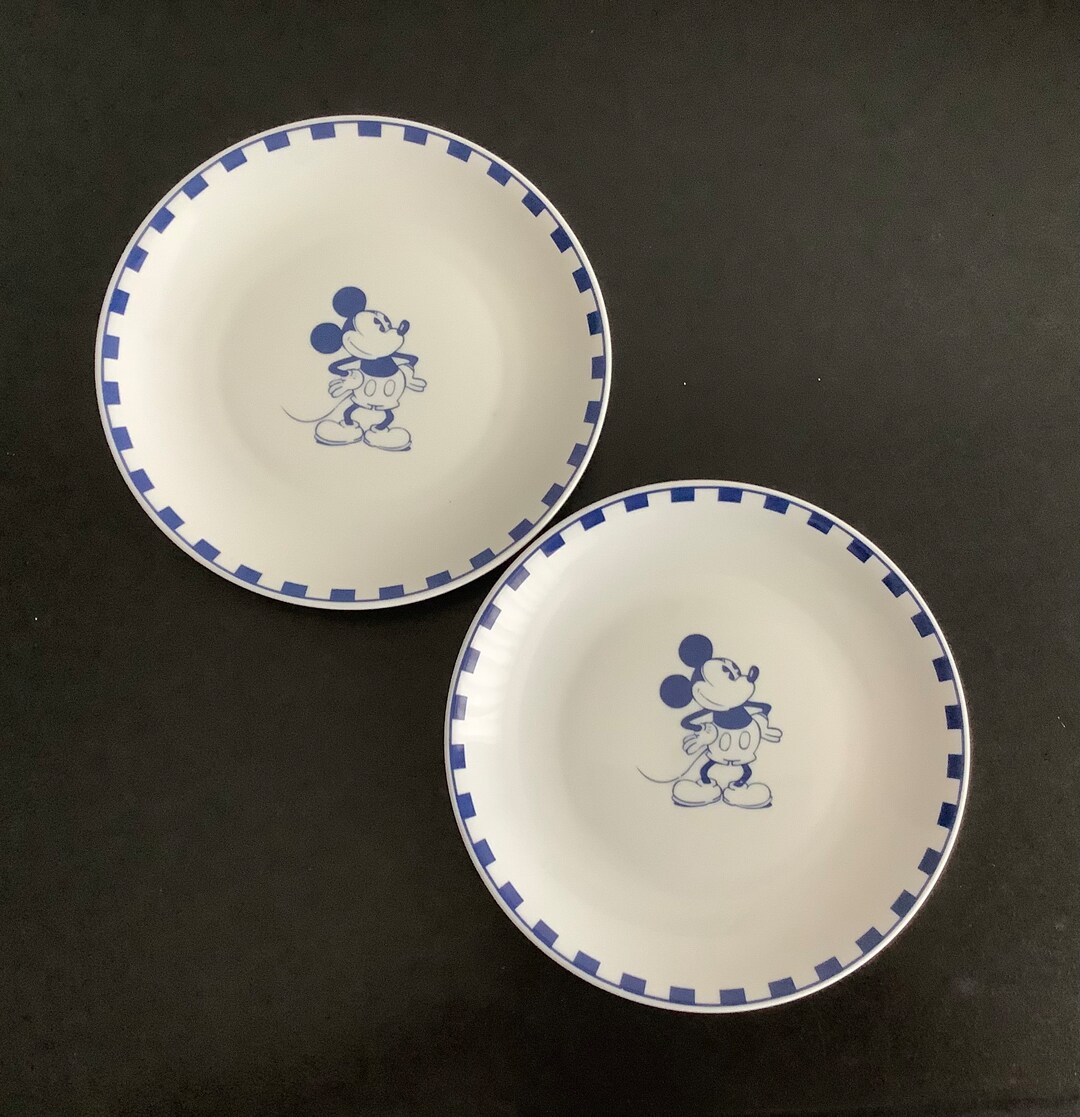 Guy Degrenne Mickey Mouse Plate 7.8 Inches Set of 2 . Disney Mickey ...
