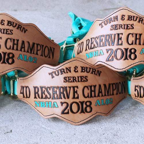 TACK AWARDS hand Carved & Painted Leather Bronc Halter Rope | Etsy