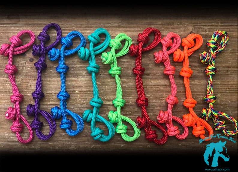 Yacht Rope Bit Hobbles: 10" Horse Curb Strap, 20 Colors - Etsy