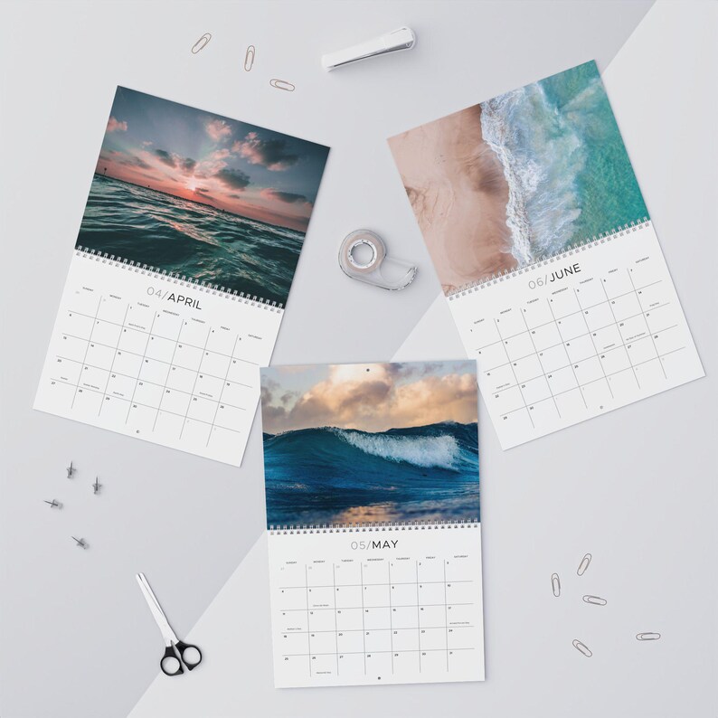 2025 Calendar Ocean Photography Nautical Art Wall Calendars 2025 ...