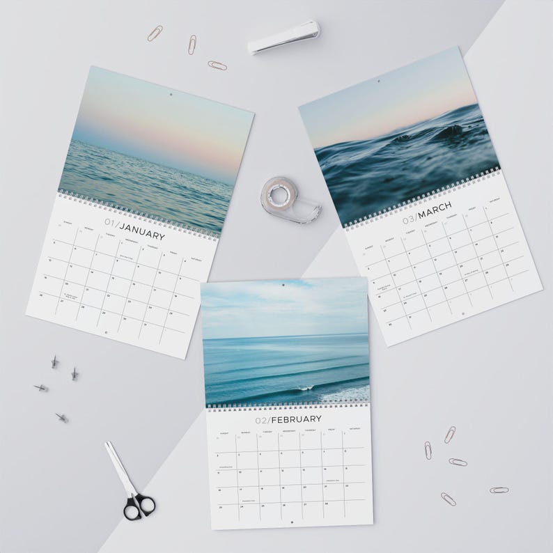 2025 Calendar Ocean Photography Nautical Art Wall Calendars 2025 ...