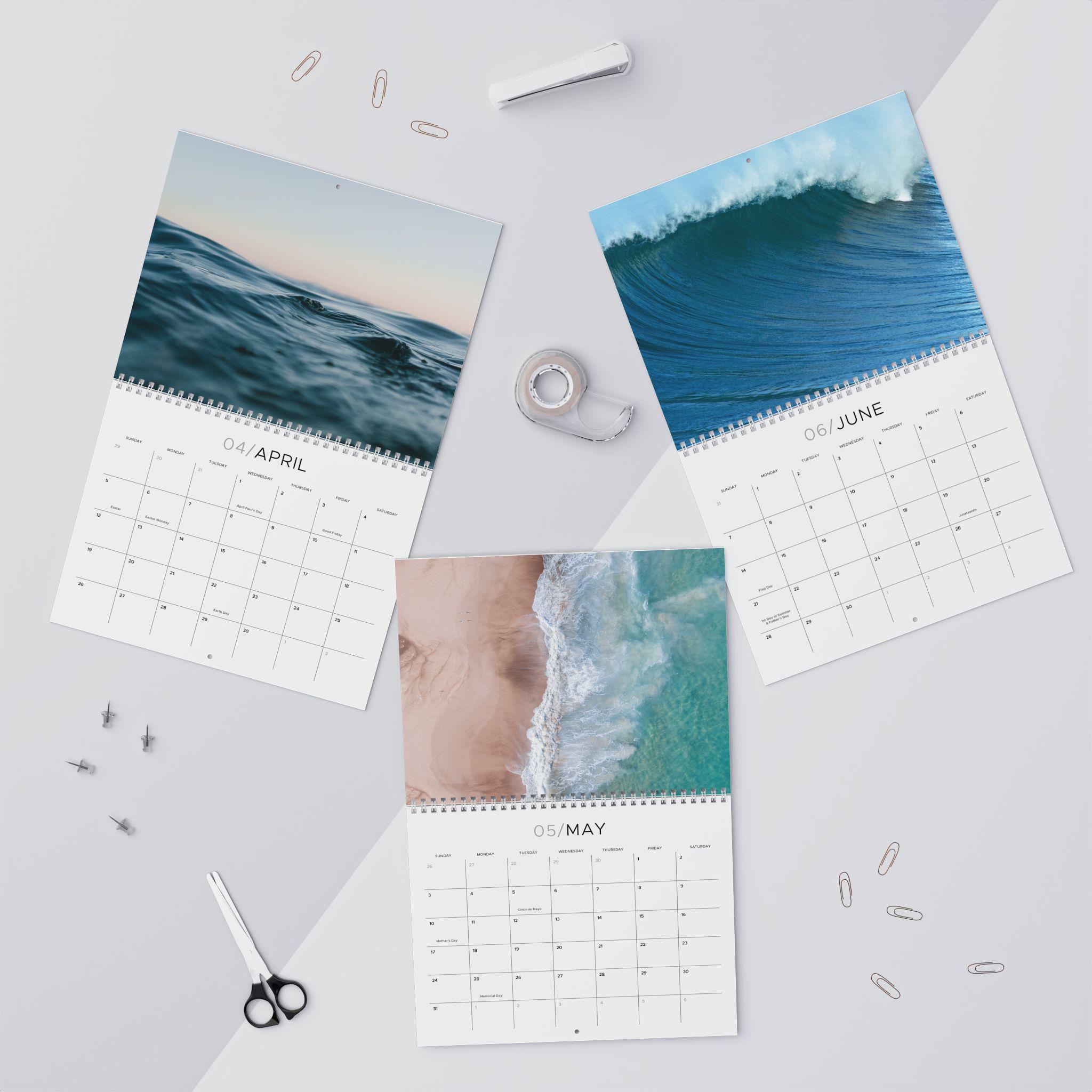 2026 Wall Calendar Ocean Photography Nautical Art Wall Calendars ...