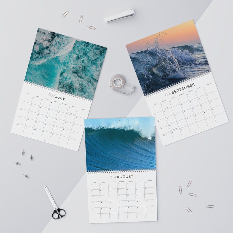 2025 Calendar Ocean Photography Nautical Art Wall Calendars 2025 ...