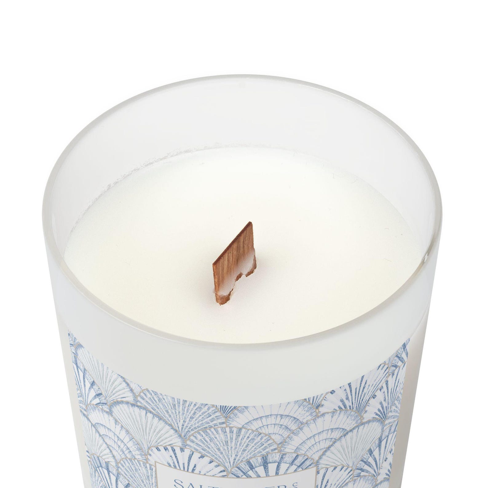 Seashell Candle Coastal Aesthetic Ocean Scented Frosted Glass Candle ...