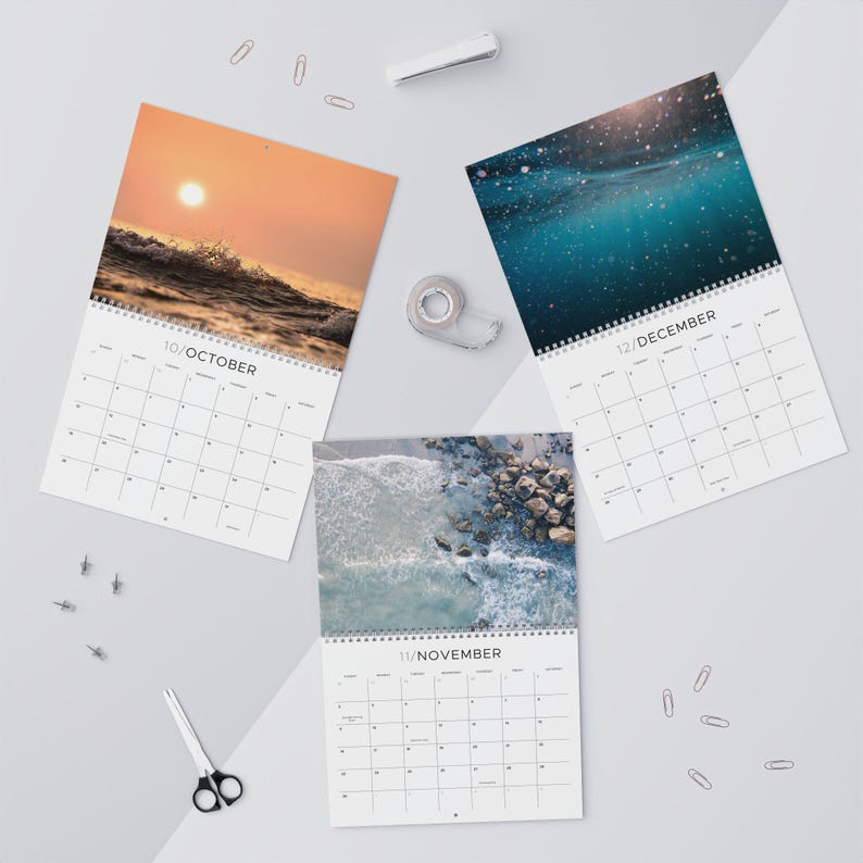 2025 Calendar Ocean Photography Nautical Art Wall Calendars 2025 ...