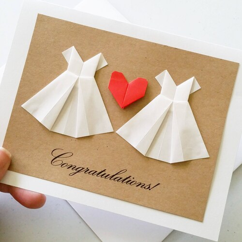 Paper Wedding And Engagement Cards Lesbian Wedding Card Personalised