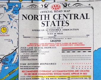 80s Road Maps - Etsy