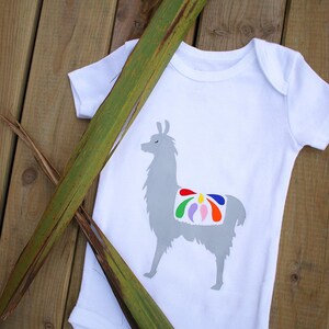 Llama Baby One-piece Bodysuit / Unisex Baby Gift / Llama Baby Clothes ...