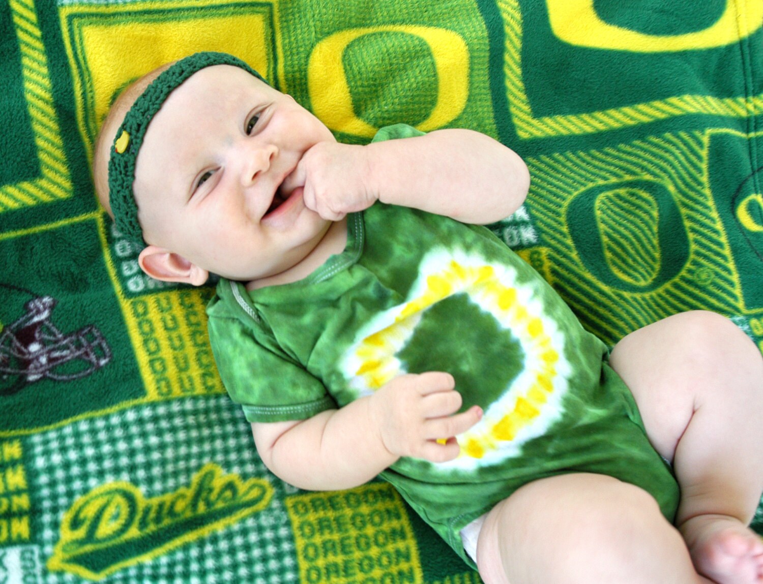 Oregon Ducks Baby Headband / U of O Baby Accessory / Duck | Etsy