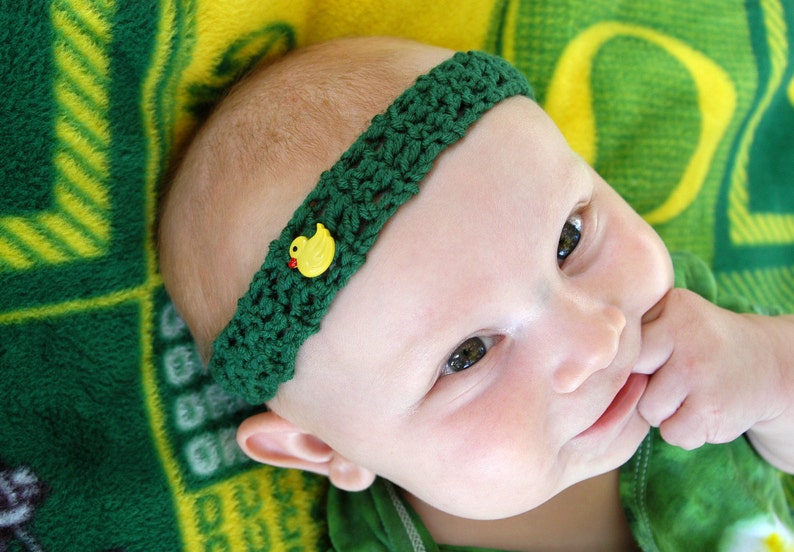 Oregon Ducks Baby Headband / U of O Baby Accessory / Duck | Etsy