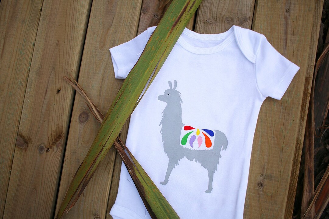 Llama Baby One-piece Bodysuit / Unisex Baby Gift / Llama Baby Clothes ...