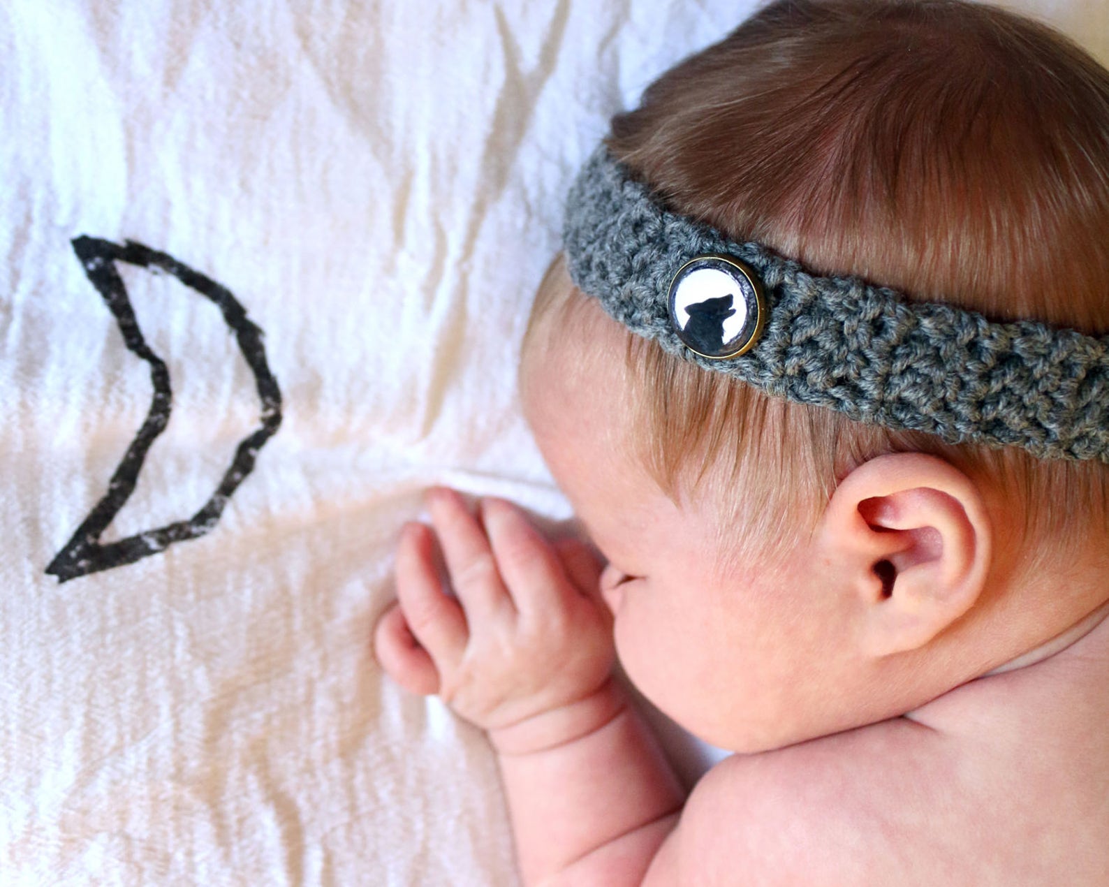 Wolf Headband for Babies and Kids / Wolf Baby Crochet Headband - Etsy