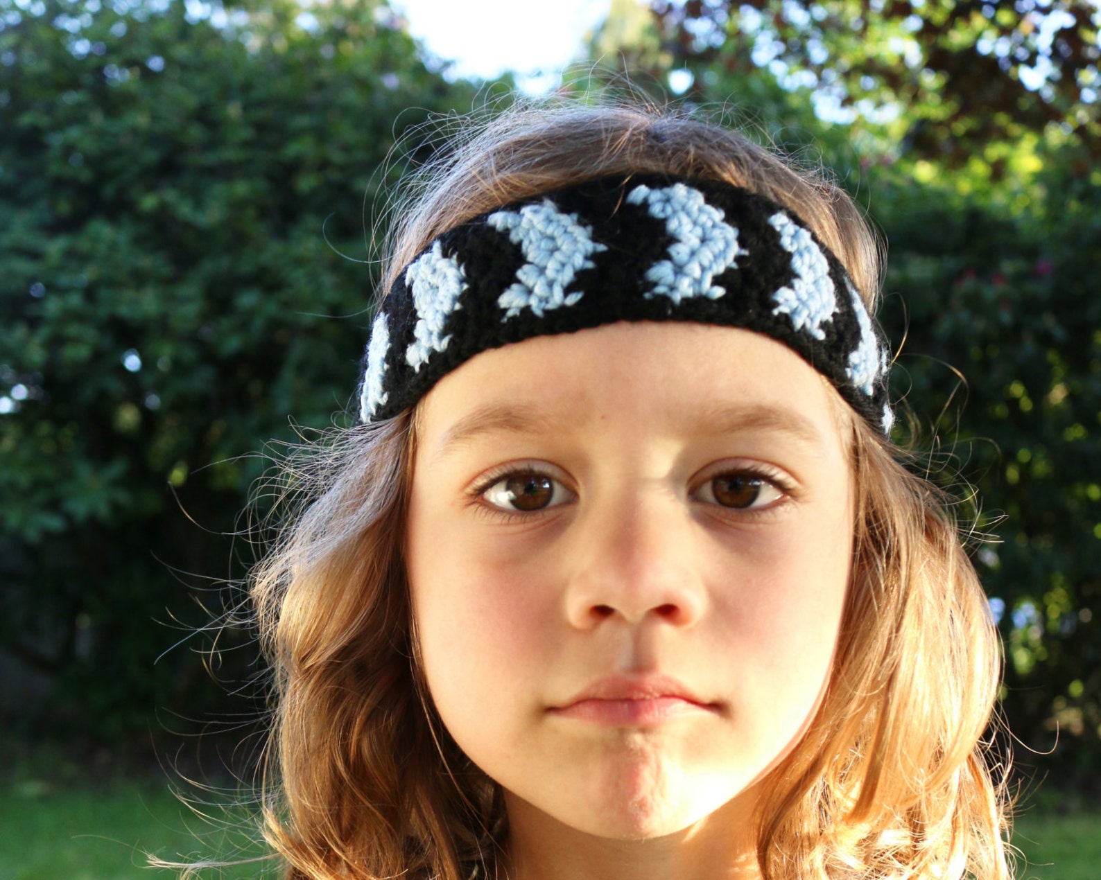 Boho Kid Headband With Chevron / Boho Boy Headband / Crochet - Etsy
