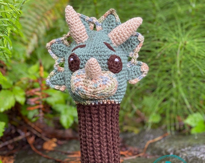 Dinosaur Golf Club Cover, Jurassic Park, Triceratops - Etsy