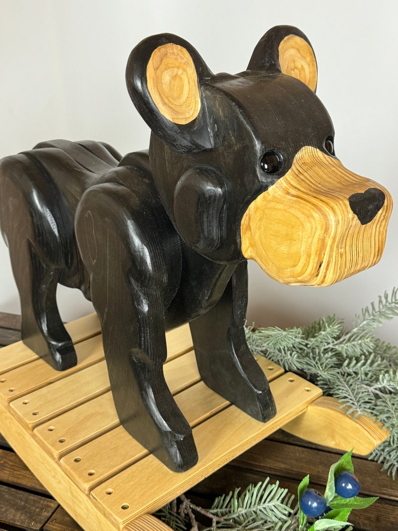 Handcrafted Wooden Rocking Bear Toy | Heirloom Ride-on for Toddlers - Etsy