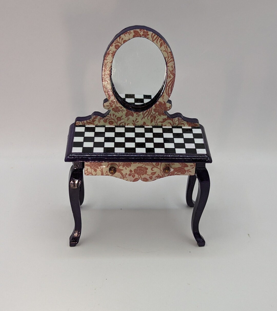 1:12 Scale Miniature Dollhouse Vanity With Mirror - Etsy