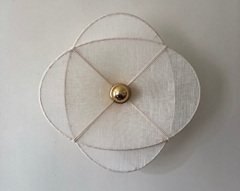 Lighting Suspension in natural linen sail BELLZ LIN Home & Living etna ...