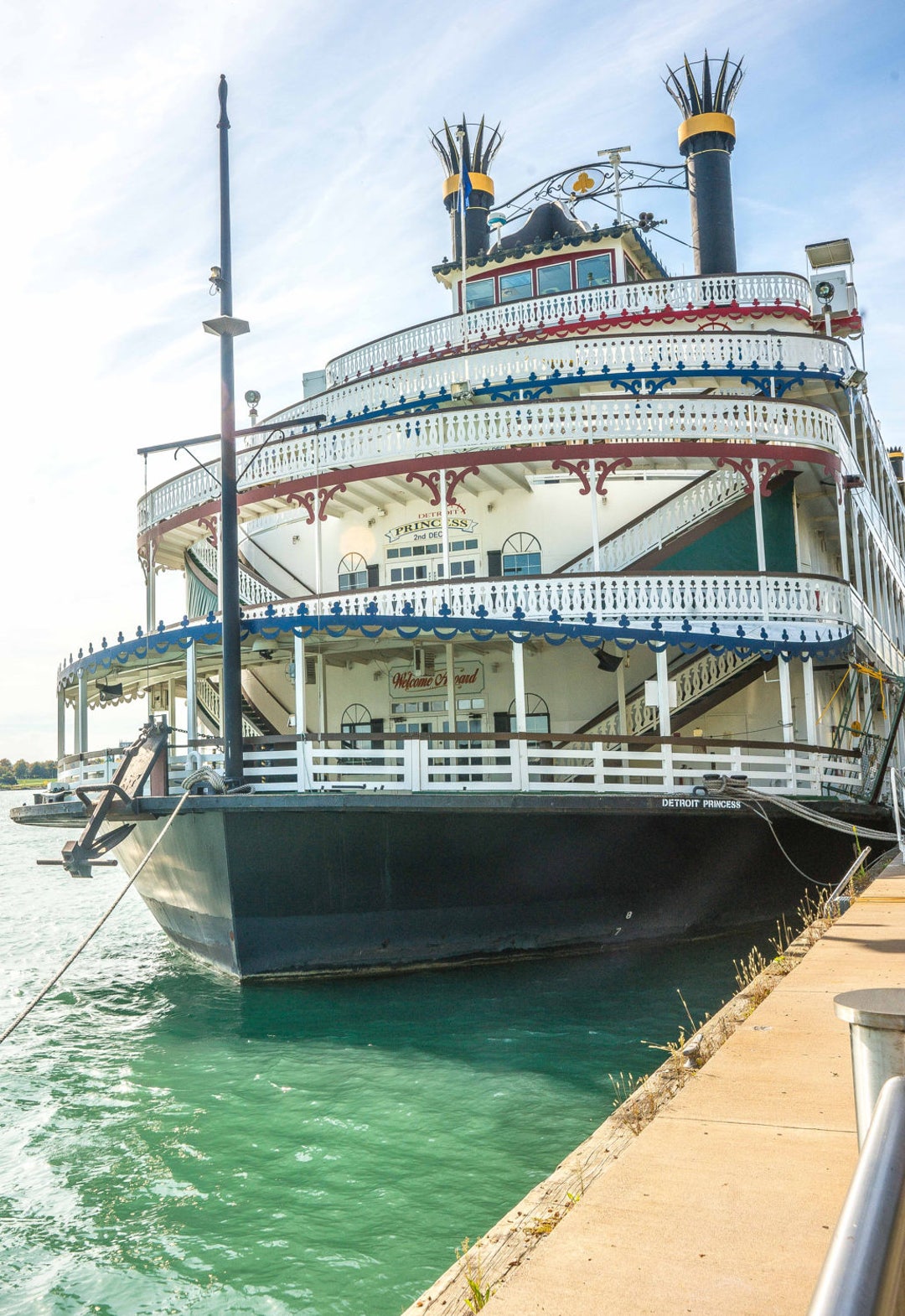 Detroit Princess Riverboat on the Detroit River Photograph Print 12x17 ...