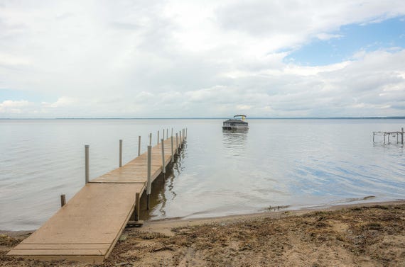 Houghton Lake Michigan Dock and Boat Photograph Print 18 X12 | Etsy