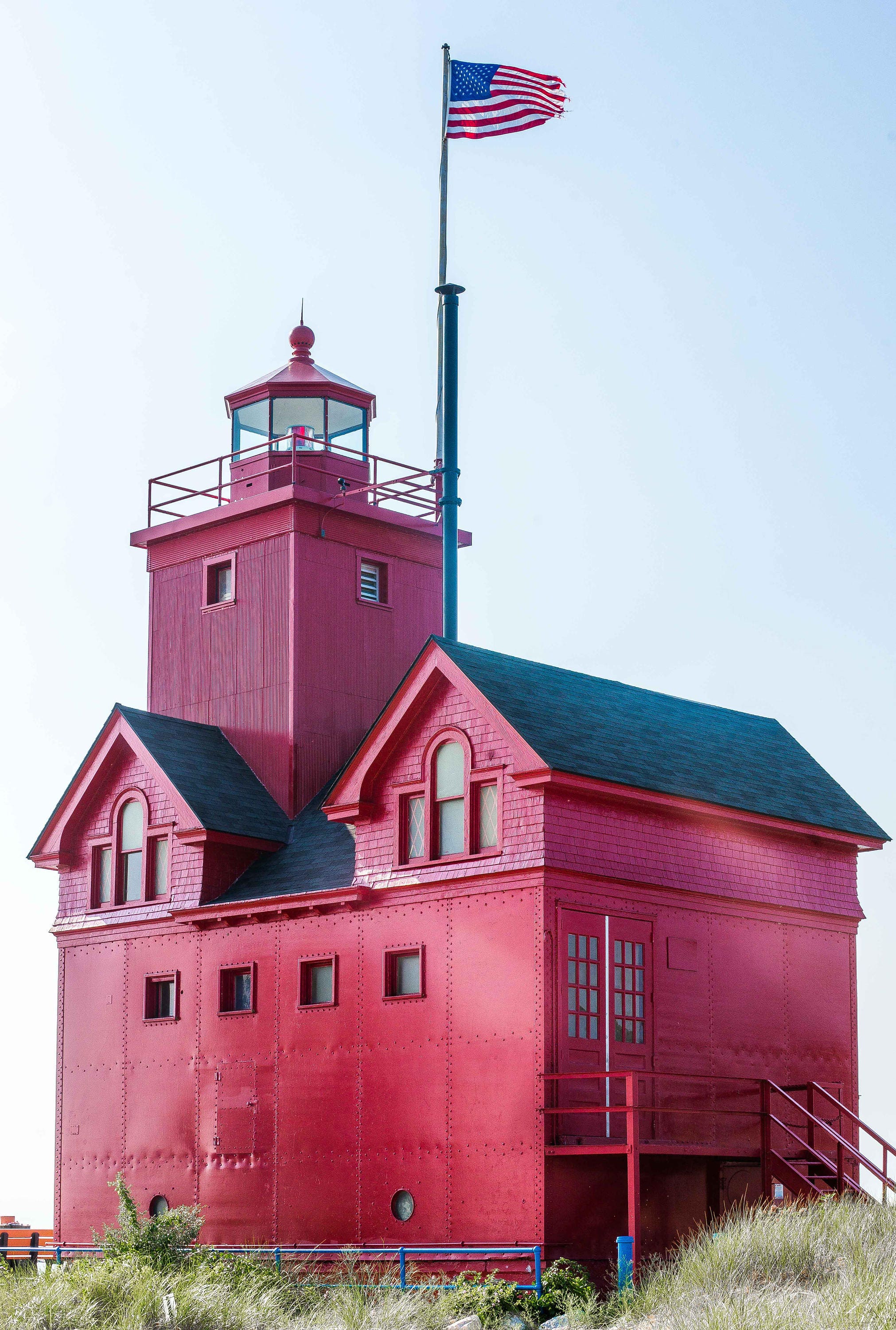 Big Red Lighthouse in Holland Michigan Photograph Print 12 X 18 - Etsy