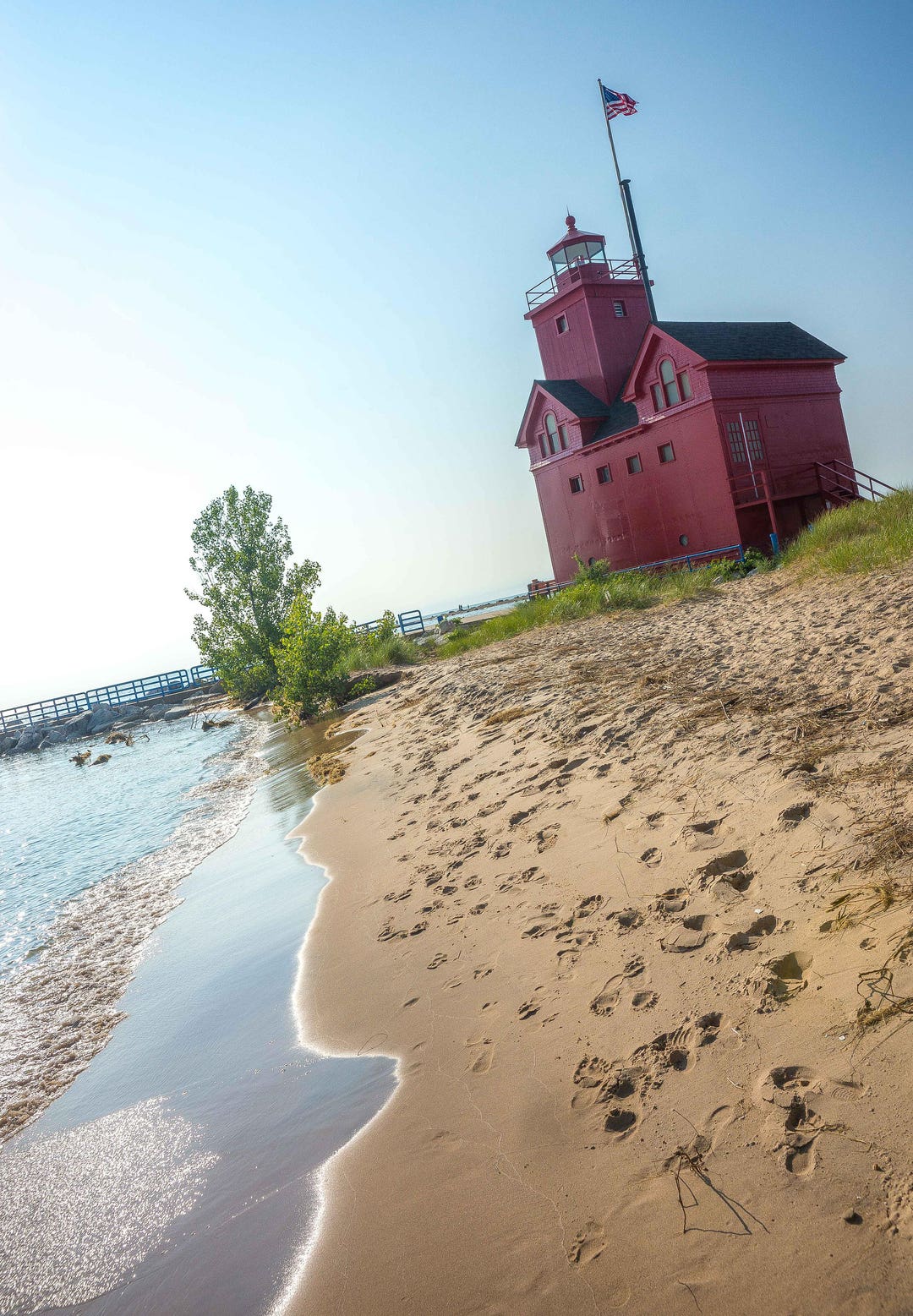 Big Red Lighthouse in Holland Michigan View #5 Photograph Print 12 X 18 ...