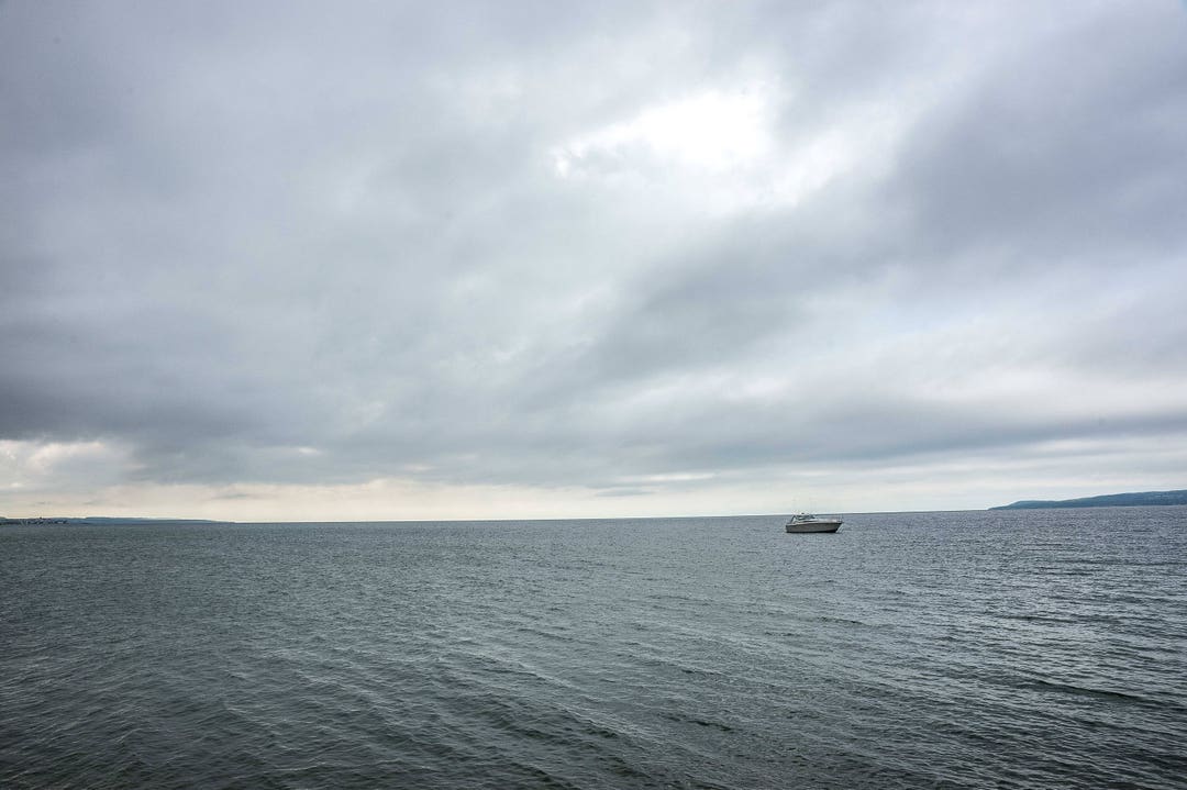 Boat in Petoskey Lake Michigan Photograph Print 18 X12 - Etsy