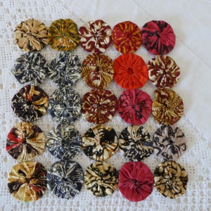 Vintage Yo Yo Quilt Blocks, Suffolk Puff Blocks 5 X 5 - Etsy