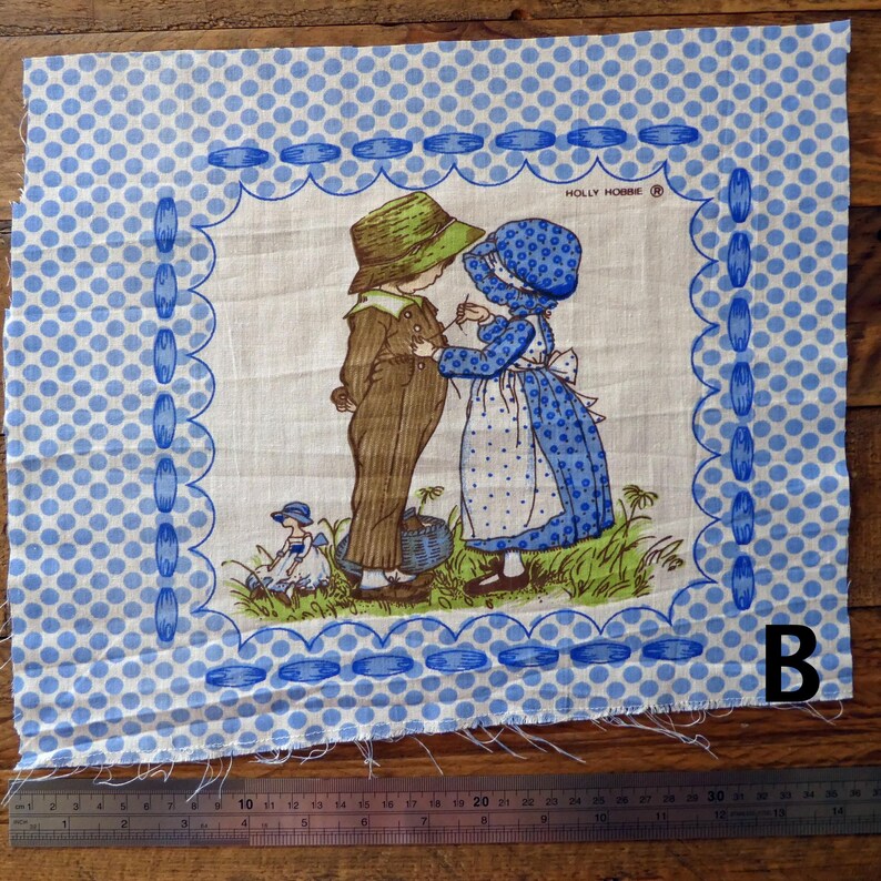 Vintage Holly Hobbie Fabric Square, Quilt Panel - Etsy
