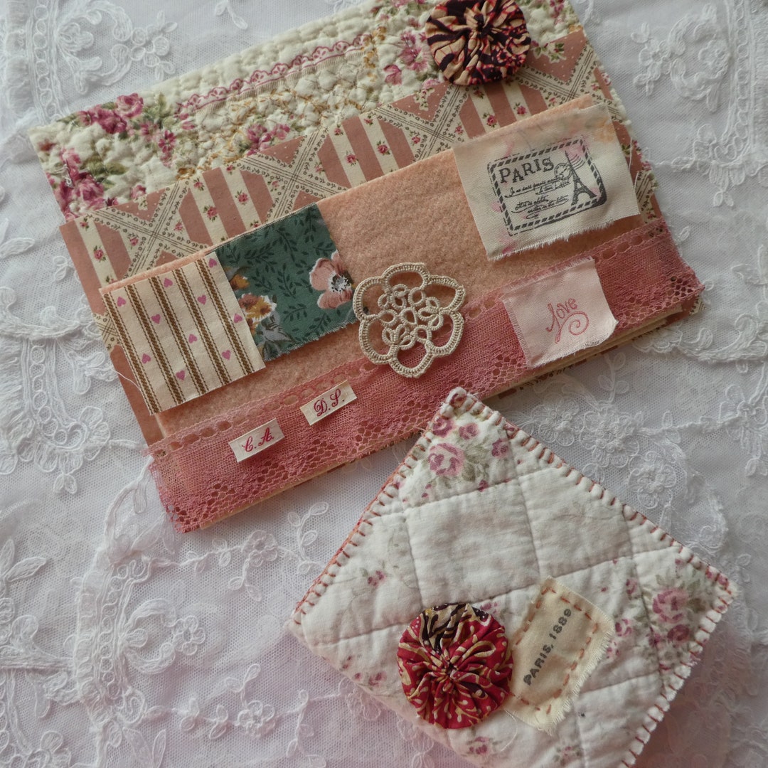 Slow Stitching Needle Case Kit, Vintage Fabric Needle Book - Etsy