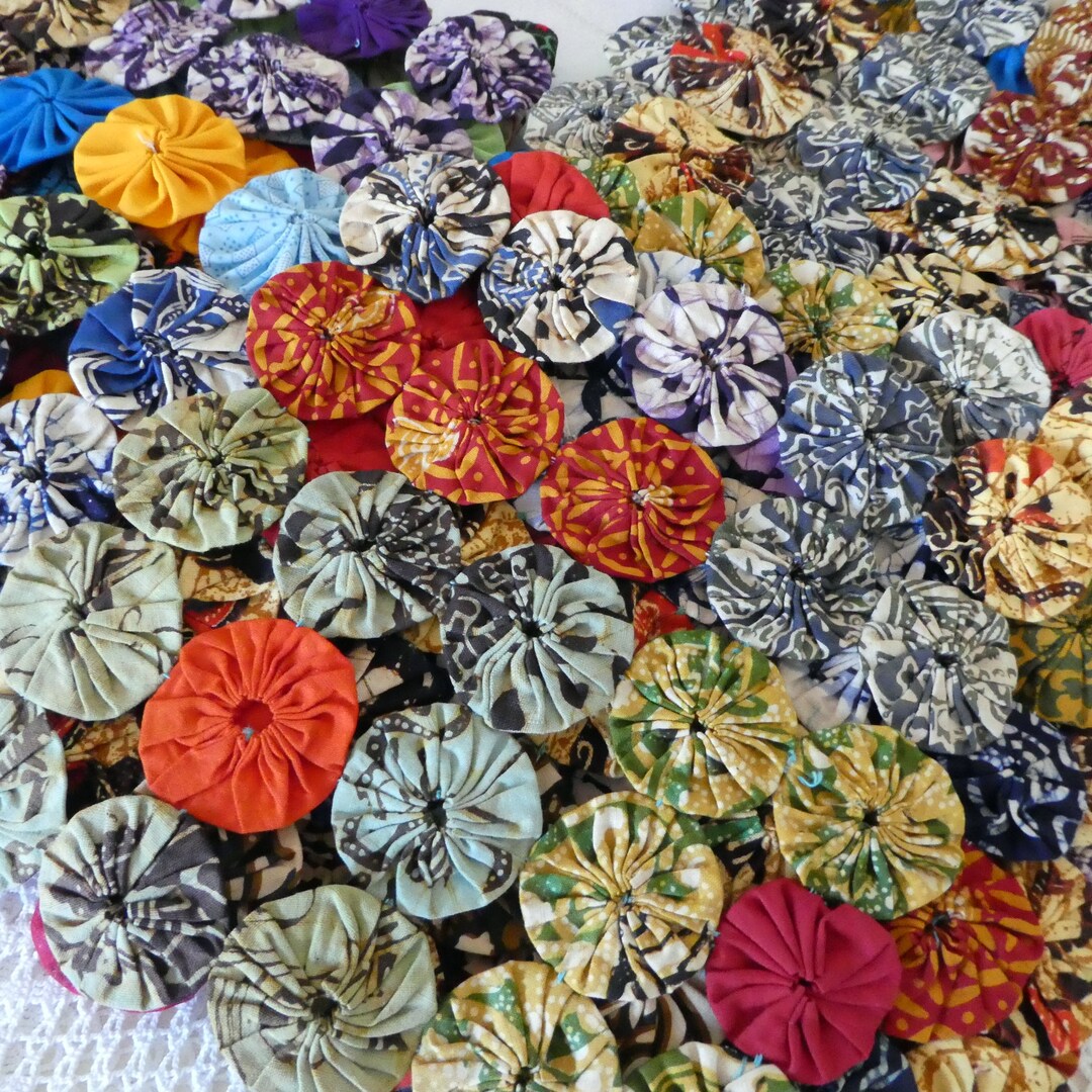 Vintage Yo Yo Quilt Blocks, Suffolk Puff Blocks 5 X 5 - Etsy