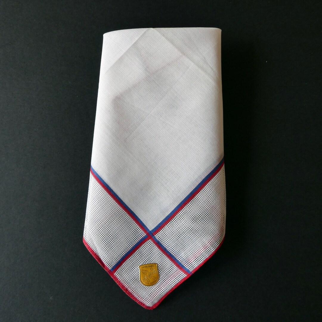 Vintage Large Swiss Cotton Handkerchief - Etsy