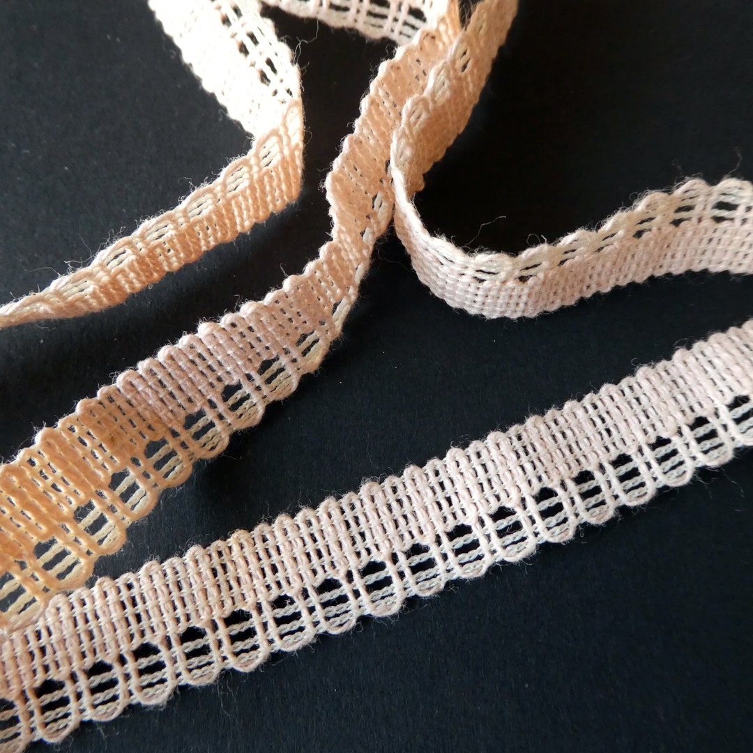 5 Metres Vintage Pink Woven Ribbon Trim 12 Mms Wide - Etsy