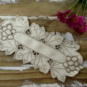 Vintage Beige Cutwork Art Deco Sandwich Tray Doily - Etsy Australia
