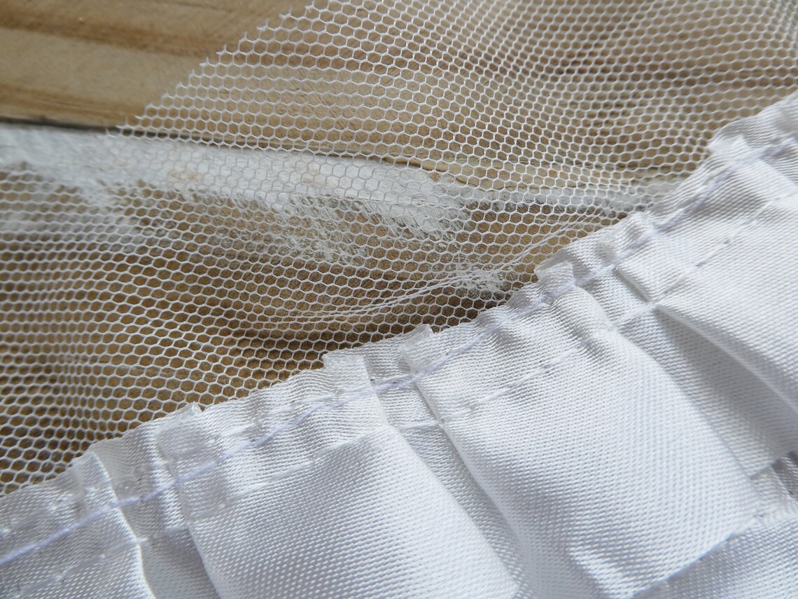 Ruffled White Satin Trim 21.5 Cms Wide by Half Metre - Etsy Australia