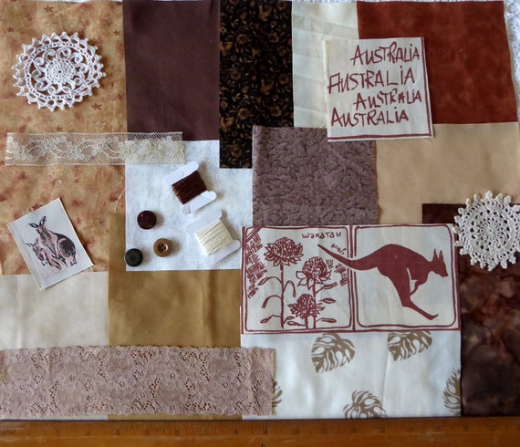 Aussie Aussie Aussie Slow Stitching Inspiration Pack Hand | Etsy Australia