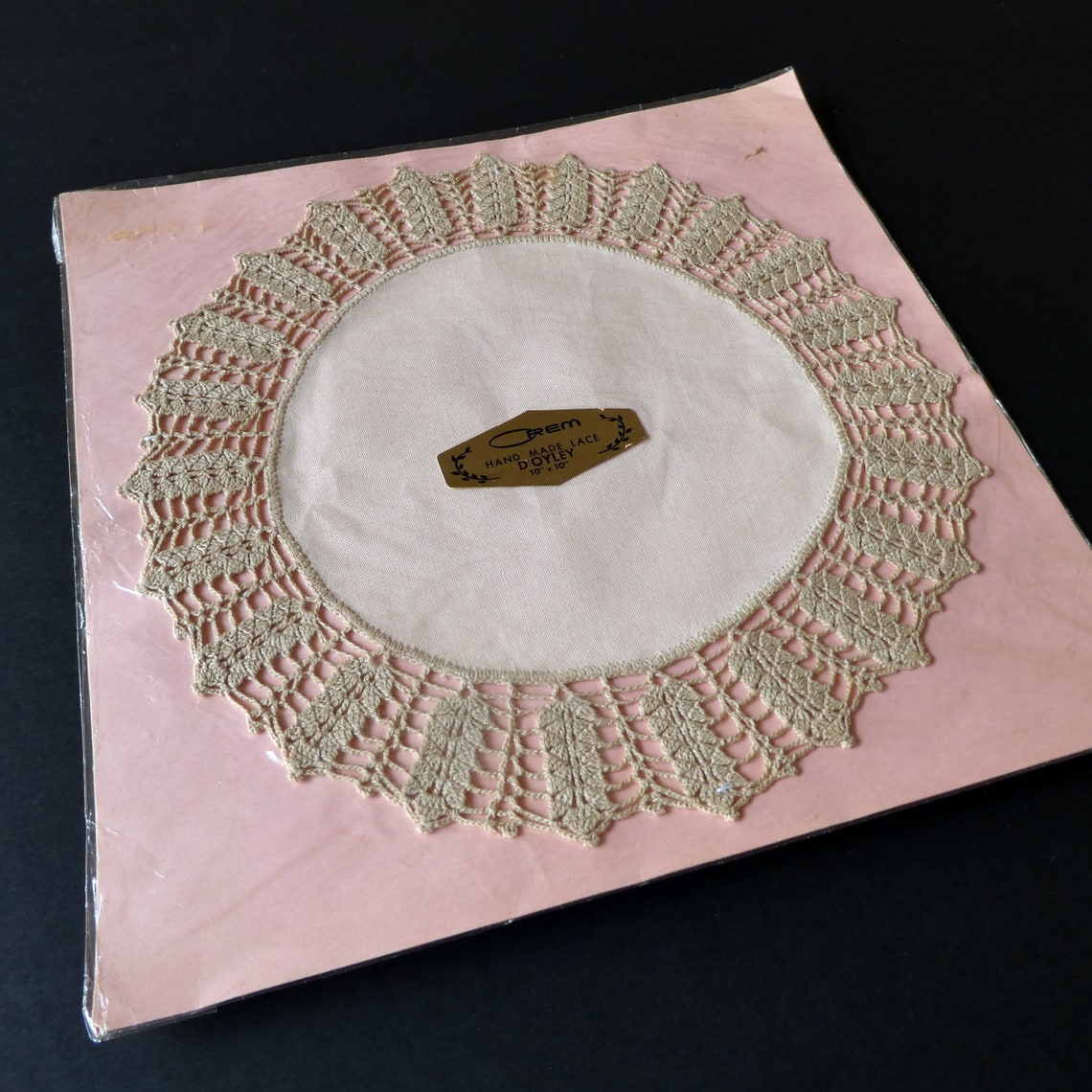Orem Natural Crochet Table Centre Doily 10 Inches 24 Cms - Etsy Australia