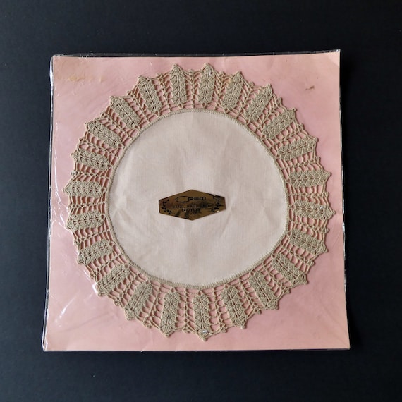 Orem Natural Crochet Table Centre Doily 10 Inches 24 Cms | Etsy Australia