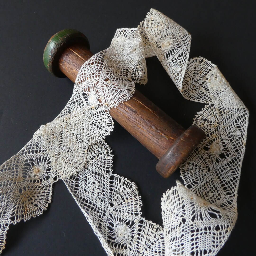 Antique Ivory Needle Worked Cotton Lace Trim, 4 Cms Wide, 4.2 Metres - Etsy
